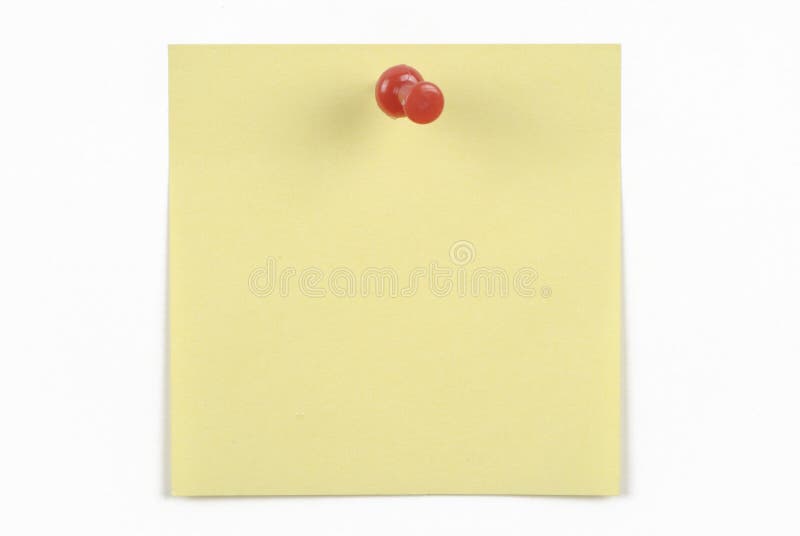 Push-pin in note paper stock photo. Image of communication - 4394736