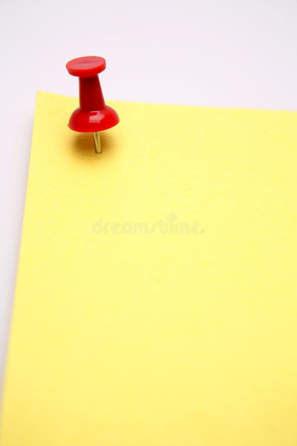 Push-pin in paper stock image. Image of life, office, message - 3781063