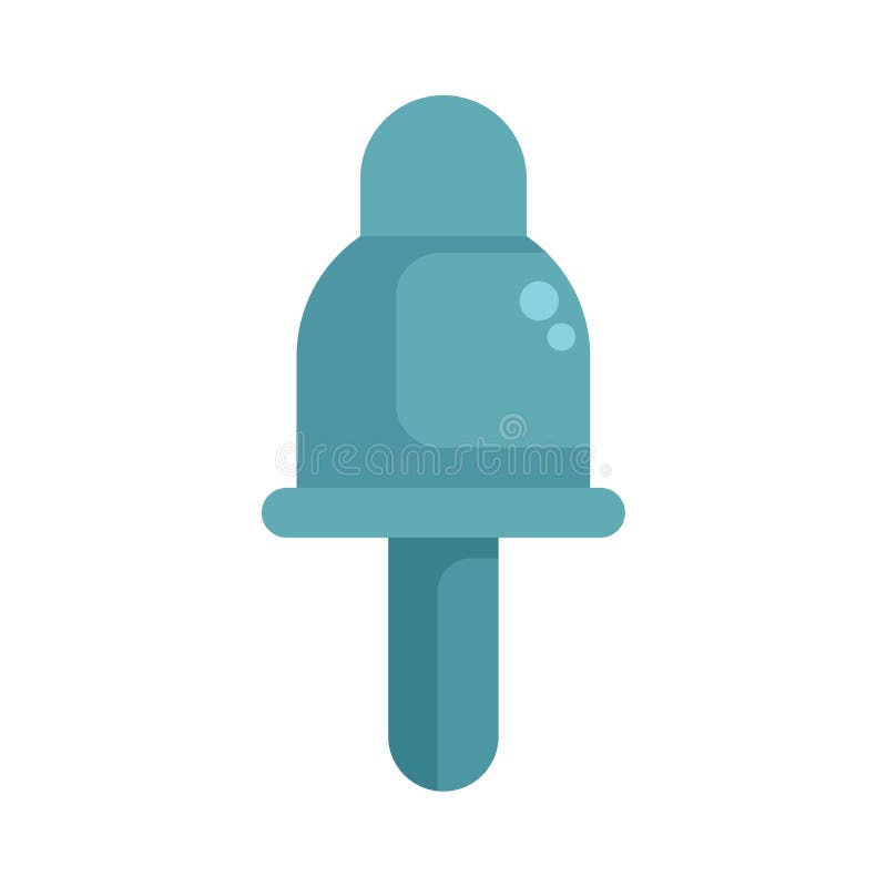 Push Pin Pointing Down Delivering a Message Stock Illustration ...