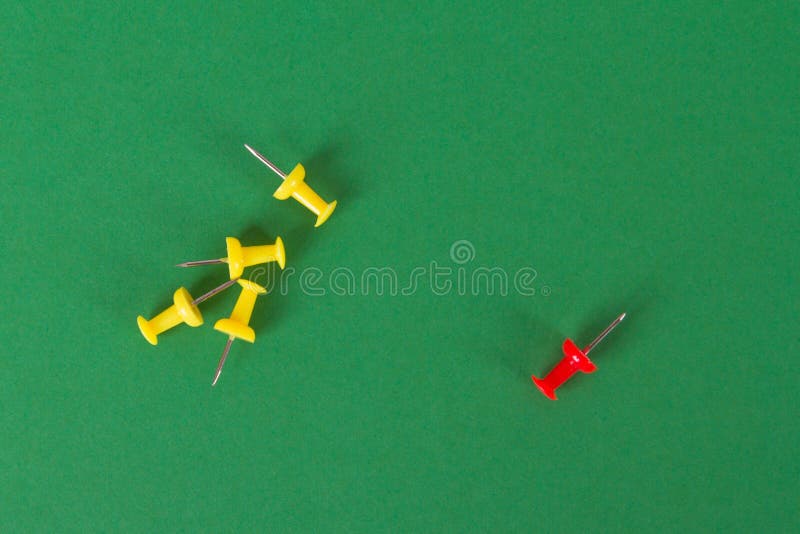 Push Pin Standing Out stock photo. Image of fastener - 34047406