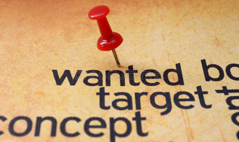 Target push pin stock photo. Image of objective, achievement - 29668386