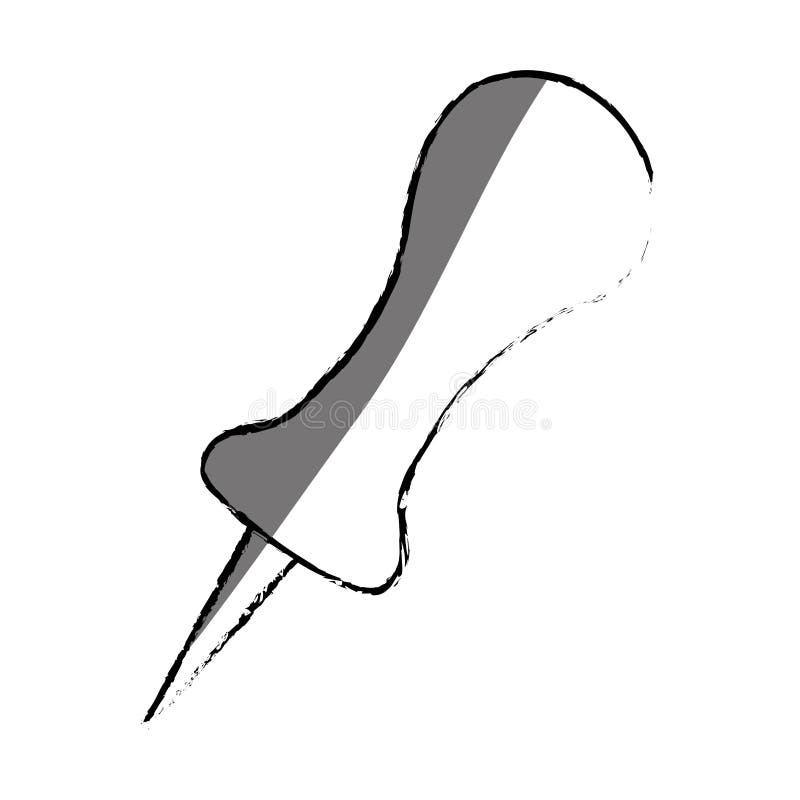 Push Pin Thumbtack Stock Vector Illustration Of Attach 82030115
