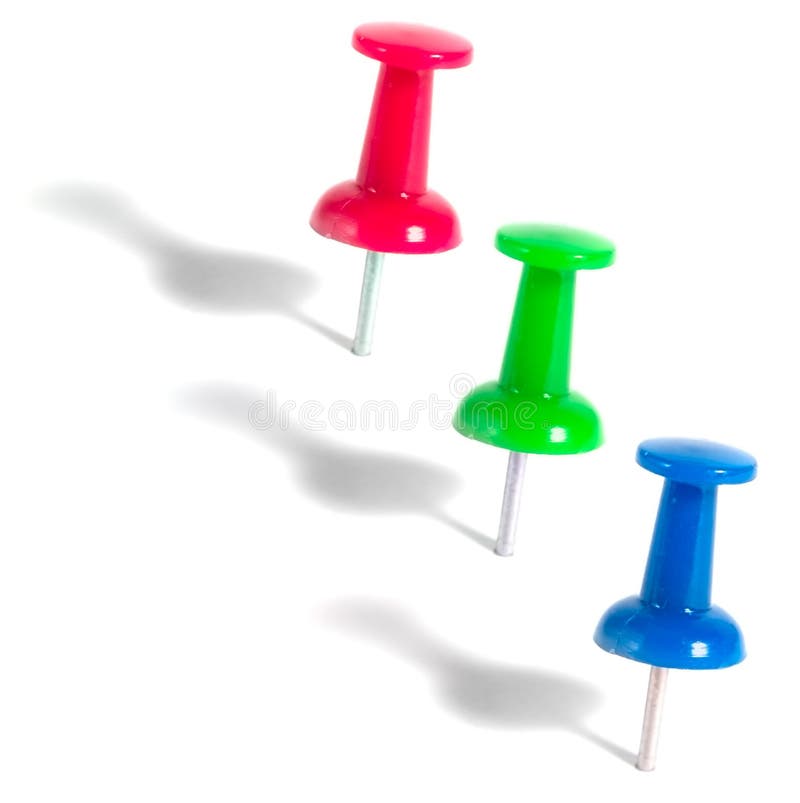 Push pins set stock image. Image of paper, colors, real - 55854881