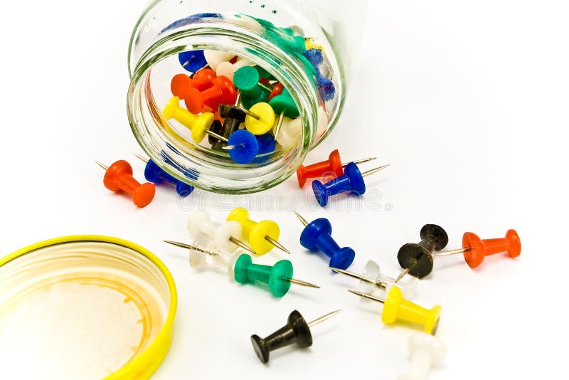Push Pins stock image. Image of green, marked, assortment - 17591413