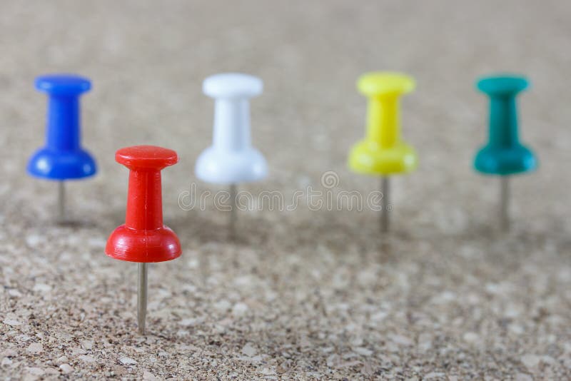 Push pins stock image. Image of brown, pinned, sharp - 78111329