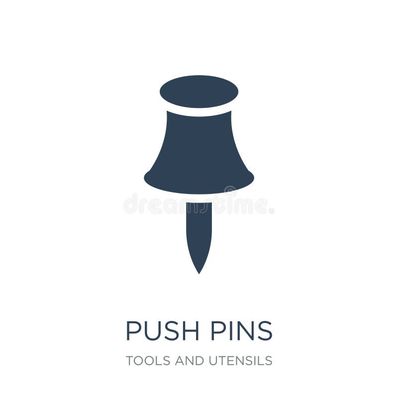 Push Pins Flat Design Stock Illustrations – 525 Push Pins Flat Design ...