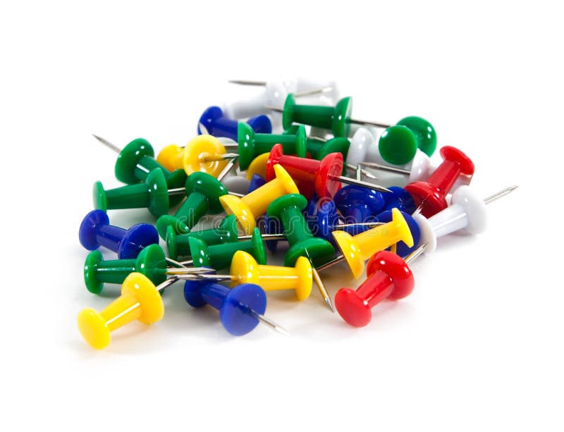 Multicolor push pins stock photo. Image of push, paper - 17721026