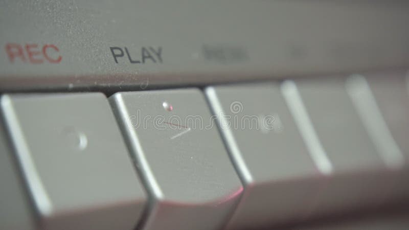 Push the Play Button on a Radio Stock Video - Video of nostalgia, media ...