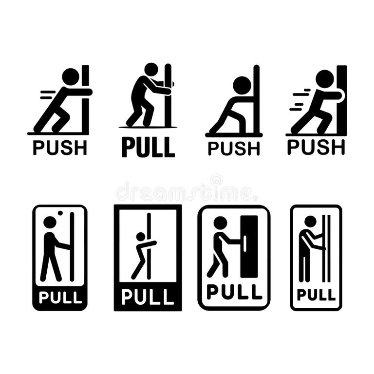 Push Pull Icon Stock Illustrations – 1,678 Push Pull Icon Stock ...