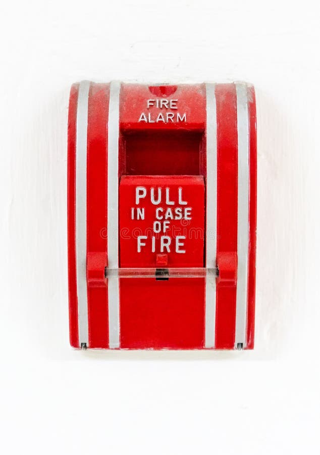 Push in Pull Down Switch in Case of Fire and Emergency Door Rele Stock ...