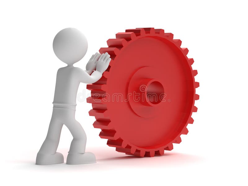 3d Man Push Gear Stock Illustrations – 180 3d Man Push Gear Stock ...