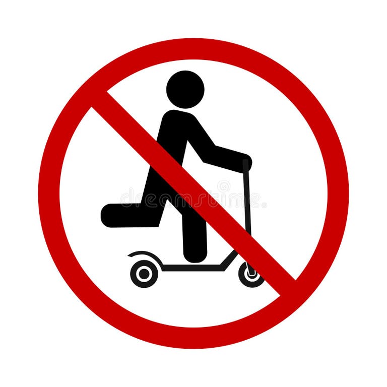 Push scooter stop icon stock vector. Illustration of push - 200996380