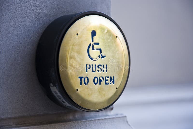 Push to open button stock image. Image of physically - 10968159