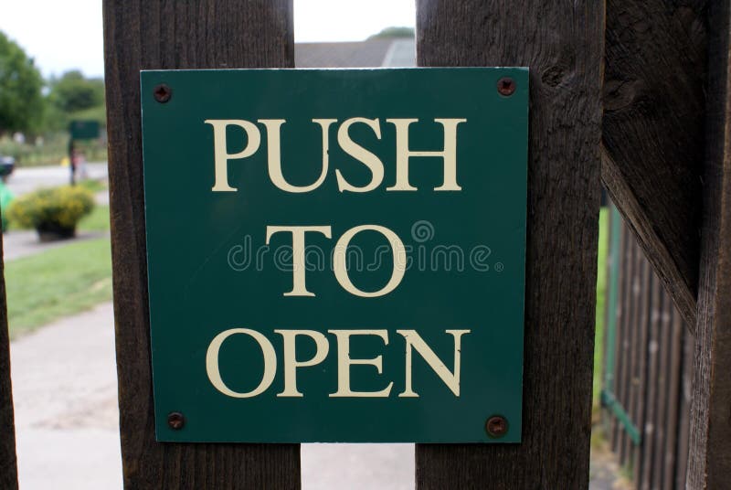 Push to open sign stock image. Image of texture, public - 64481101
