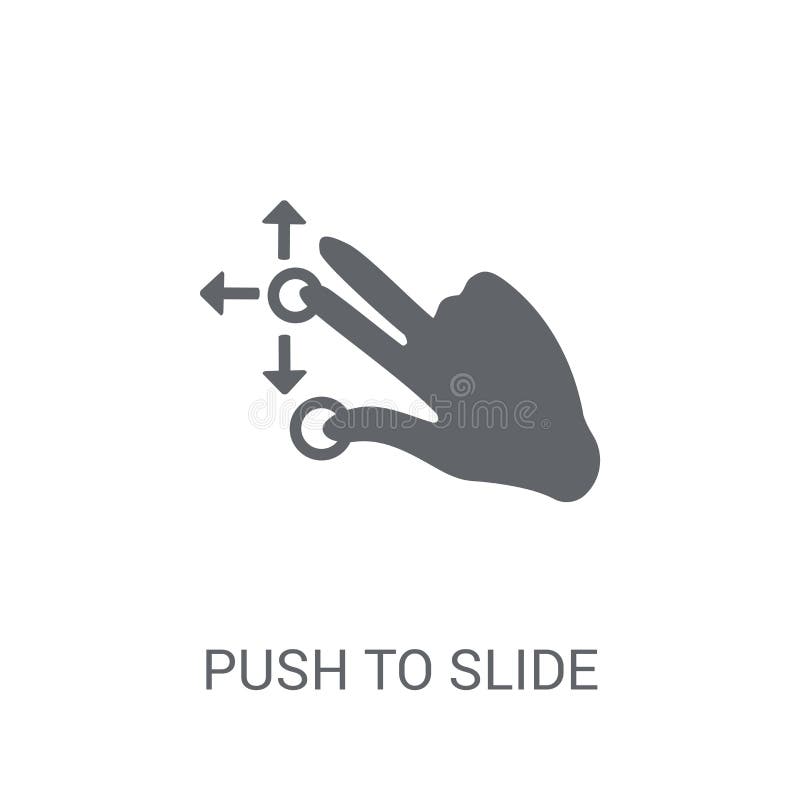 Slide Right Icon Vector Sign and Symbol Isolated on White Background ...
