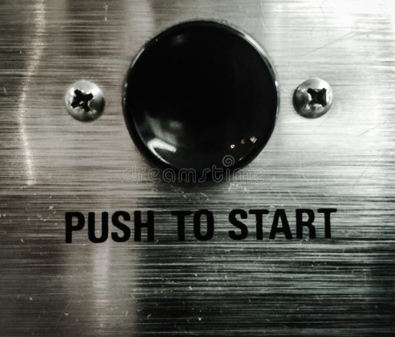 Push to Start Button stock image. Image of push, black - 71051463