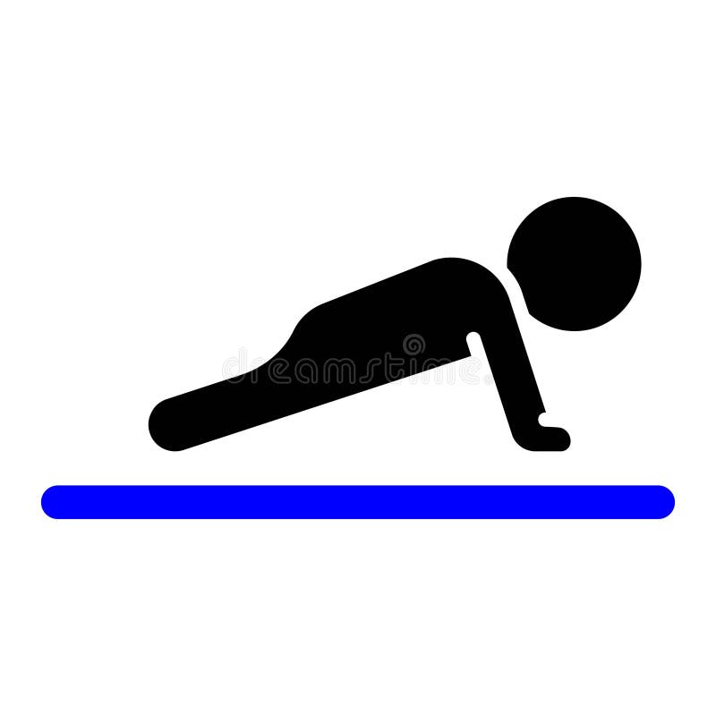 Push Up Icon stock vector. Illustration of design, vector - 240886891