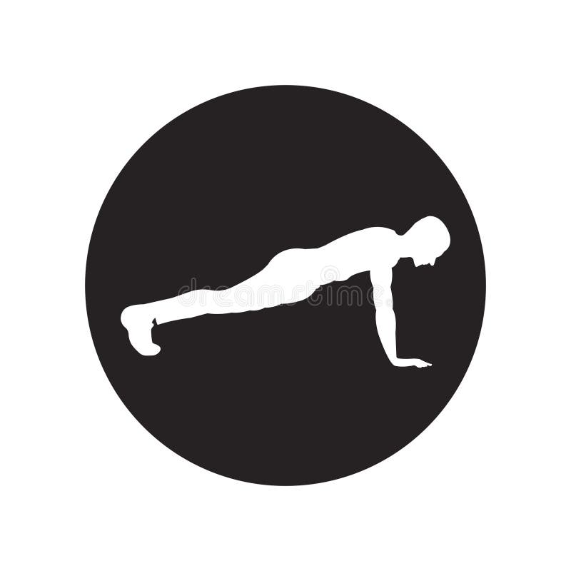 Push-up icon stock vector. Illustration of strong, energy - 281971453