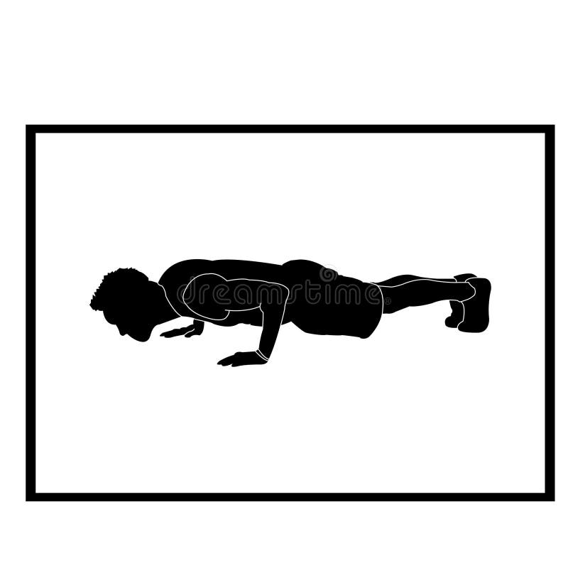 Push Ups Floor Stock Illustrations – 61 Push Ups Floor Stock ...