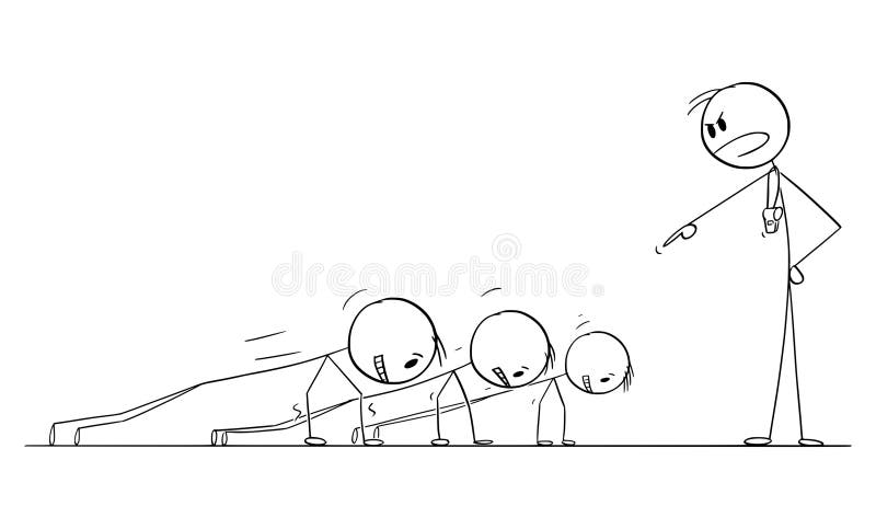 Stick Figure Push Ups