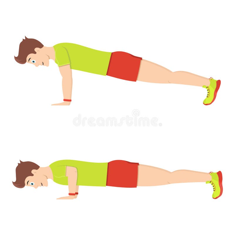 Push Ups Stock Illustrations – 505 Push Ups Stock Illustrations ...