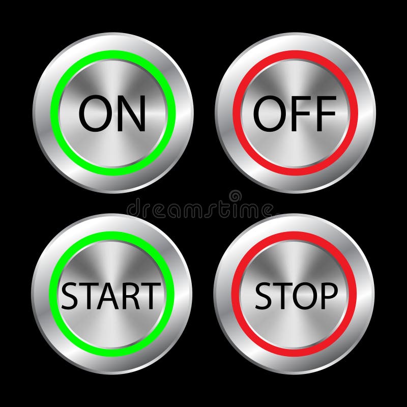 Pushbutton Switch. Symbol Pushbutton Stock Illustration - Illustration ...