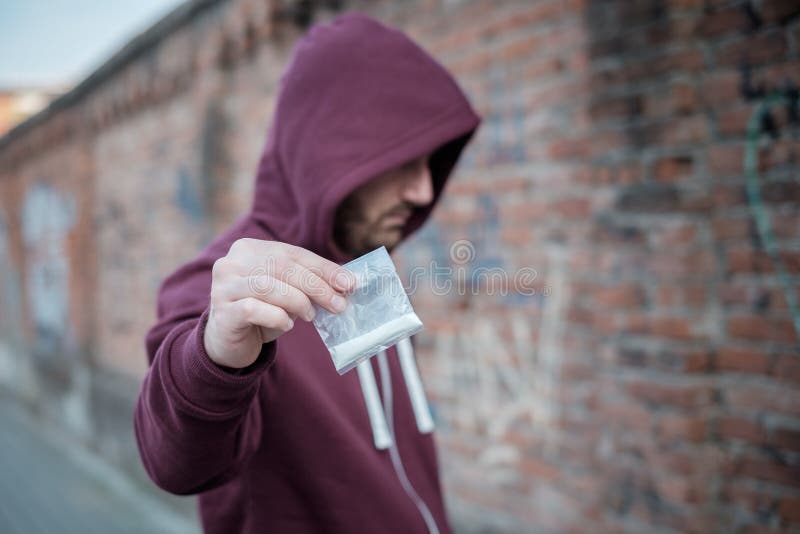 Pusher Selling and Trafficking Drug Stock Photo - Image of blade ...