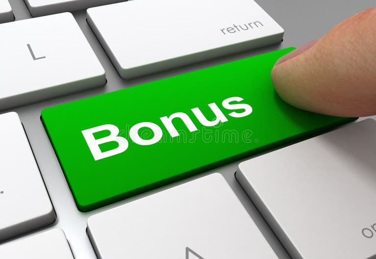 Bonus Button Concept 3d Illustration Stock Illustration - Illustration ...