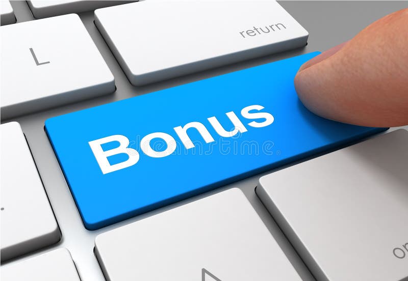 Bonus Button Concept 3d Illustration Stock Illustration - Illustration ...