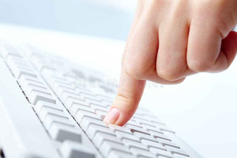 Pressing enter key stock image. Image of enter, communication - 32041509