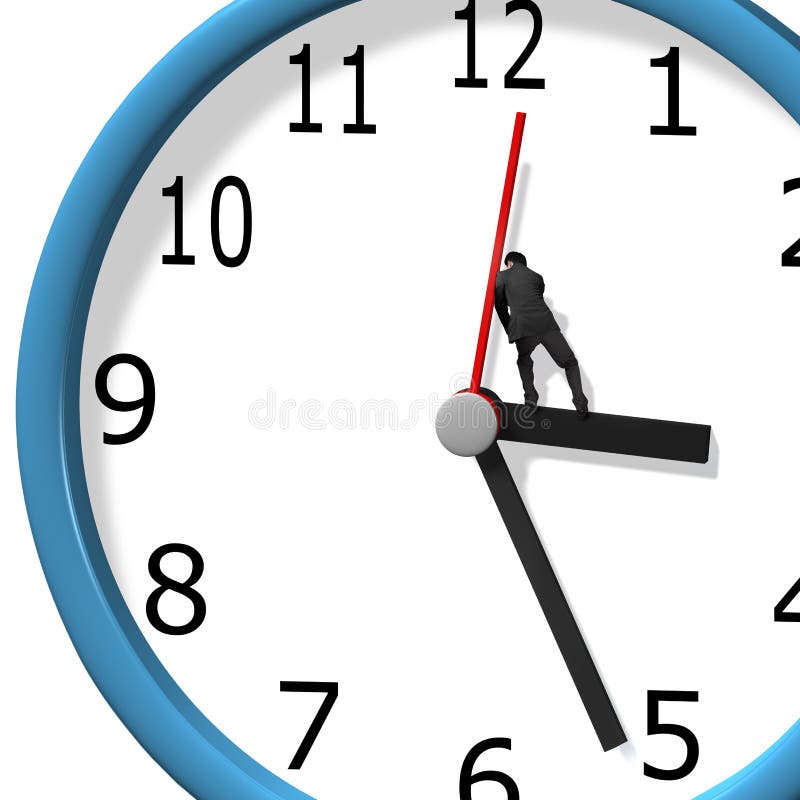 Pushing back clock hands stock photo. Image of combat - 39397894