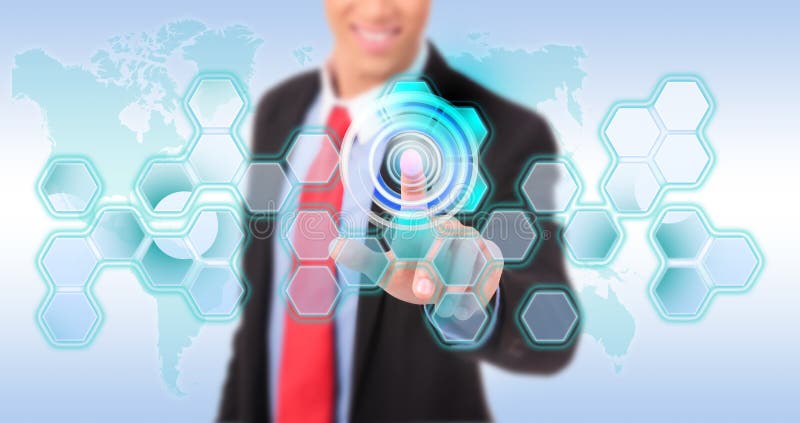 Digital button stock photo. Image of electrical, manager - 17748470