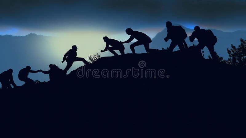 People Pushing Each Other