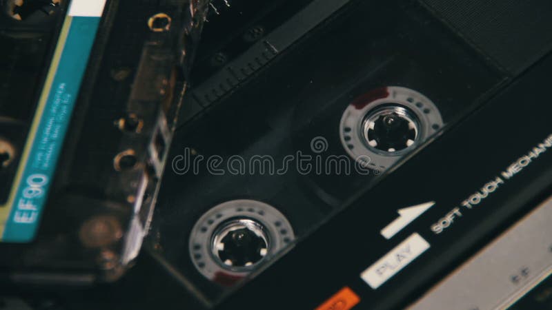 Pressing a Finger Play Button on a Tape Recorder Stock Footage - Video ...