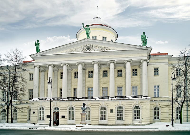 Pushkin House stock image. Image of monument, peter, saint - 28993501