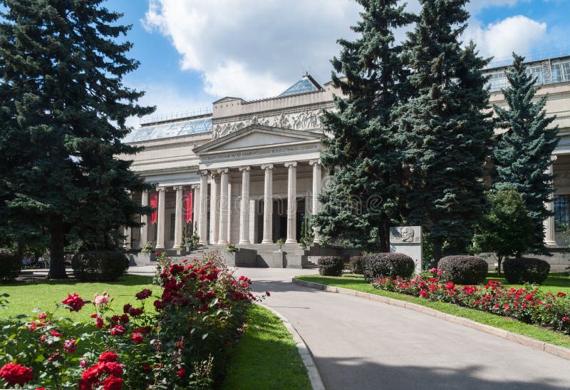 Pushkin Museum stock photo. Image of classic, building - 35976564