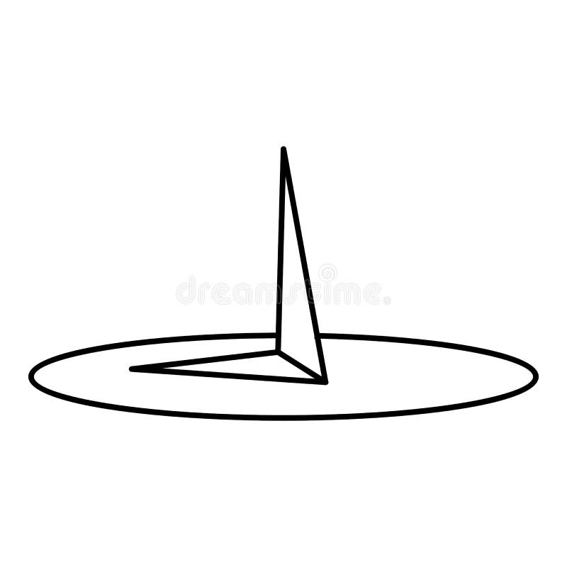 Pushpin Icon, Outline Style Stock Vector - Illustration of link ...