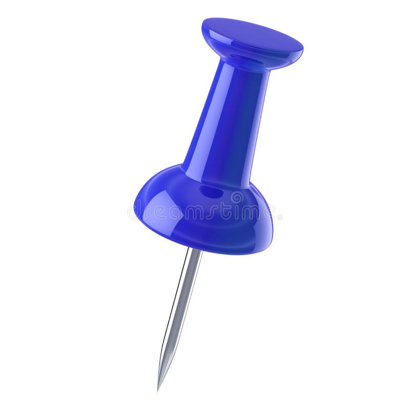 Pushpin isolado ilustração stock. Ilustração de agulha - 15576407