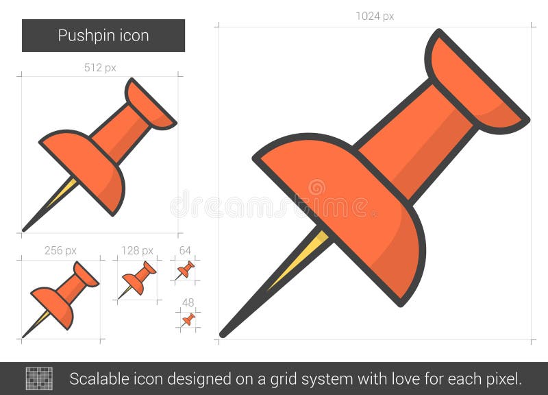 Pushpin Line Stock Illustrations – 3,277 Pushpin Line Stock ...
