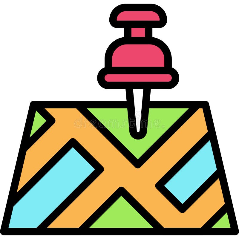 Pushpin on Map Icon, Location Map and Navigation Vector Stock Vector ... Pushpin on Map Icon, Location Map and Navigation Vector Stock Vector ...