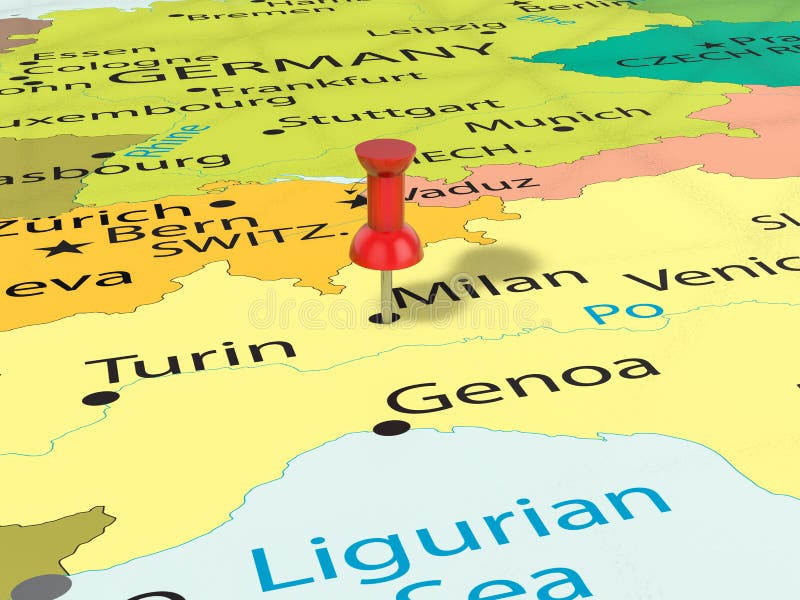 Pushpin Milan Map Stock Illustrations – 3 Pushpin Milan Map Stock ...