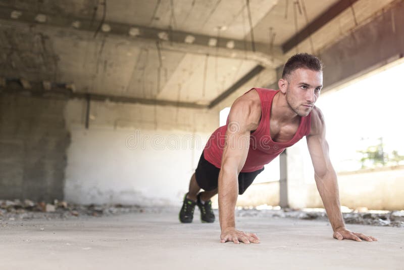 Pushups stock image. Image of athlete, lifestyle, healthy - 76788905