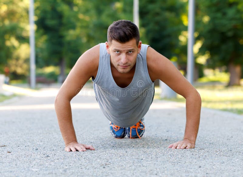 Pushups stock photo. Image of person, motion, activity - 57813136
