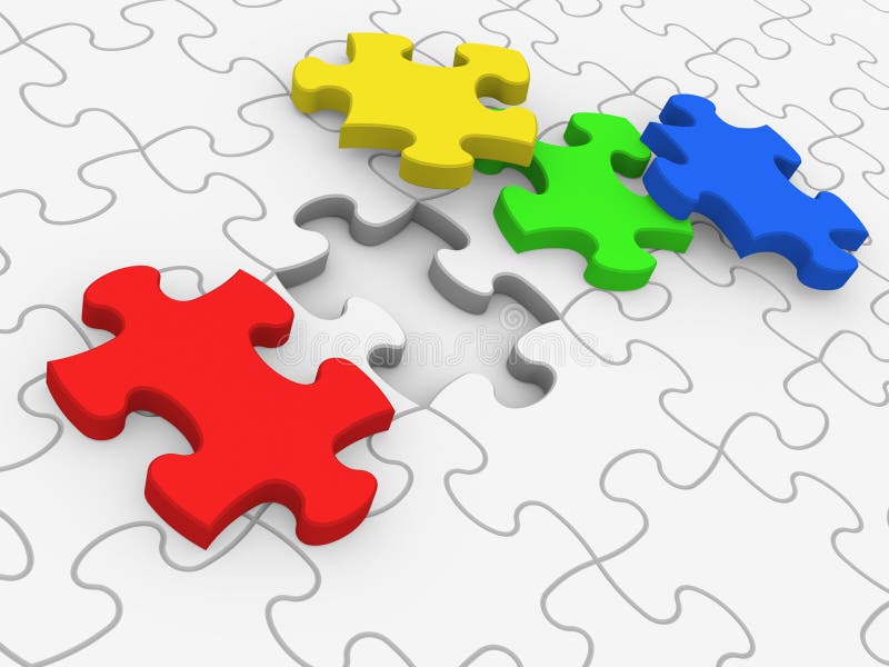 Pussel stock illustrationer. Illustration av pussel, grupp - 11470728