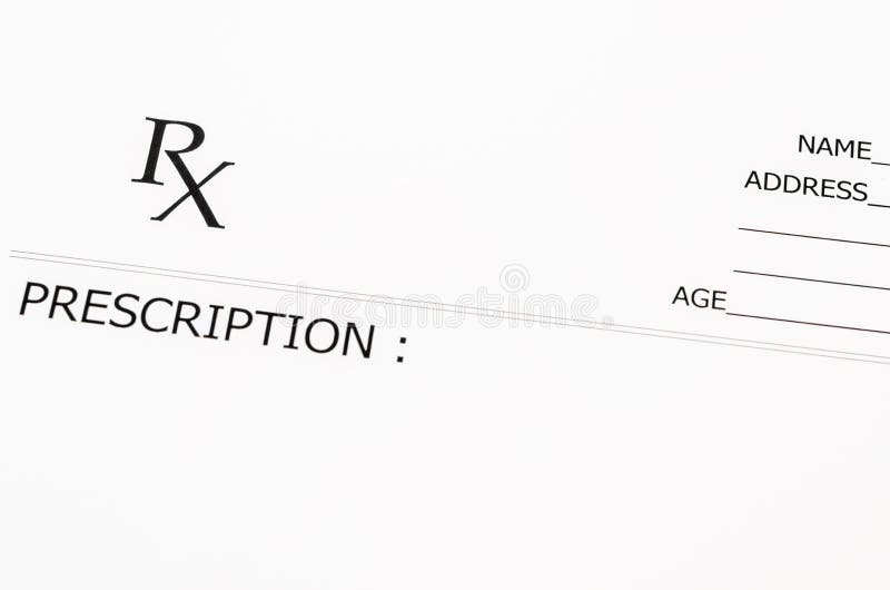 Pustej formy recepta obraz stock. Obraz złożonej z costa - 66762523