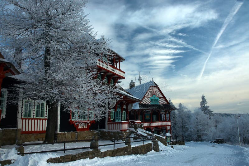 Pustevny stock photo. Image of outdoor, lift, forest - 37185822