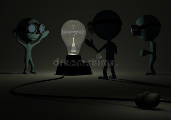 Put across stock illustration. Illustration of lamp, invention - 19259580