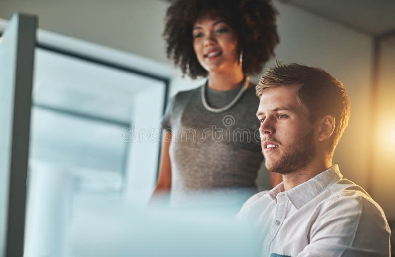 Put in the Effort and Youll Get the Payoff. Shot of Colleagues Working ...