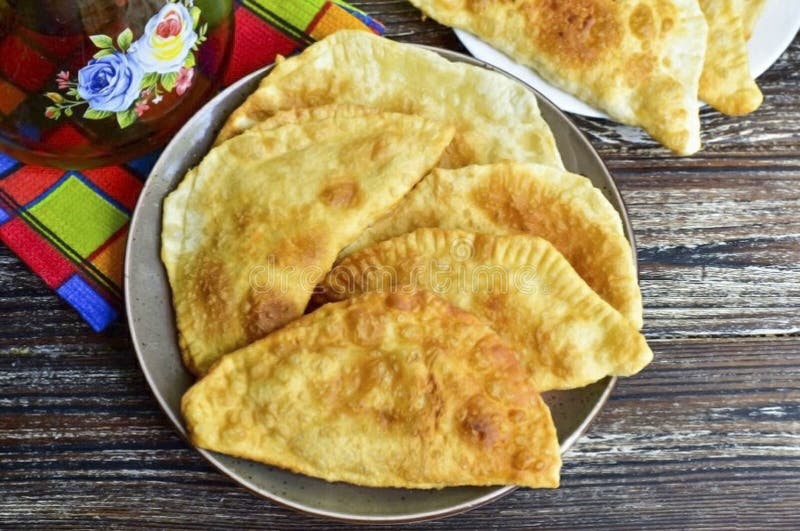 12. Chebureki with Chicken and Cheese Stock Photo - Image of lean, cook ...