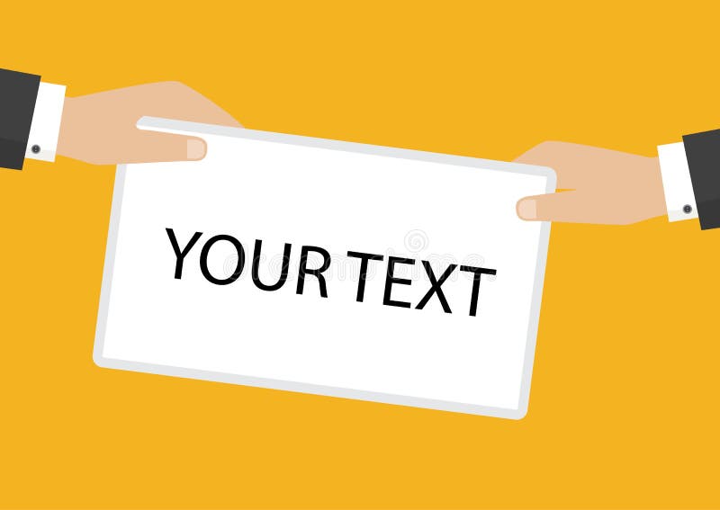 Put Your Own Text Here. Vector Illustration. Background. Template for ...